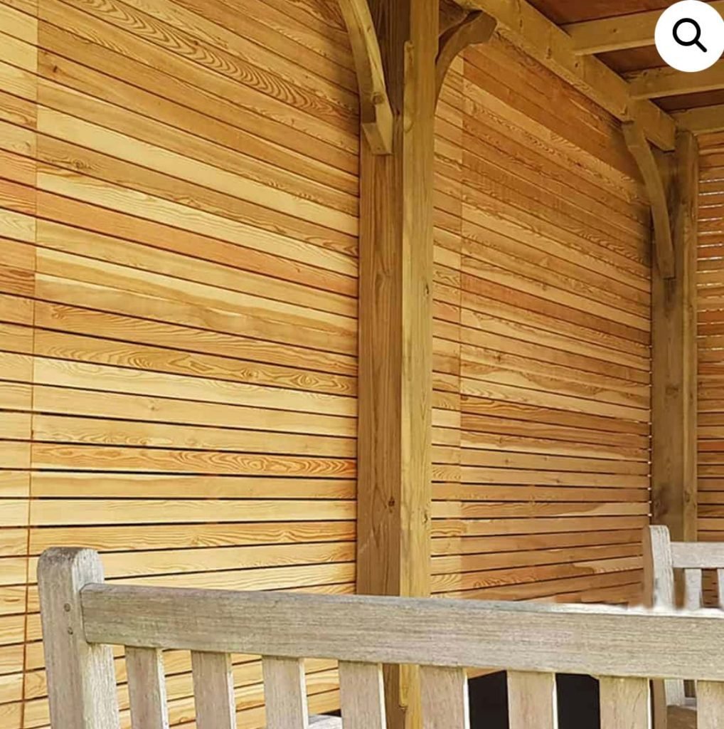 6ft Luxurious Larch Slatted Venetian Fence Panels Double-Sided | J&P ...