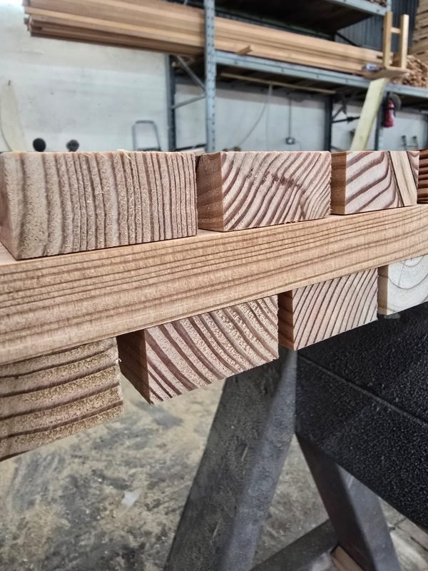 Quality Siberian Larch timber Slatted Fence Panels A Grade Double Sided ...