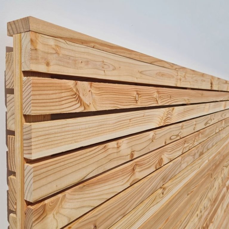 6ft Luxurious Larch Slatted Venetian Fence Panels Double-Sided | J&P ...