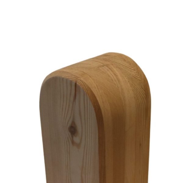 Smooth Larch Fence Post Round Top | J&P Garden Products